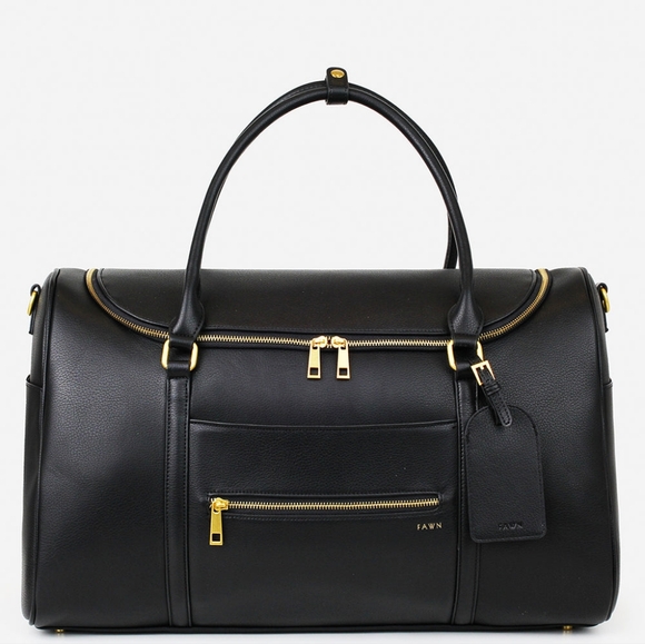 Fawn Design | Bags | Fawn Design The Weekender Duffel In Black Leather ...